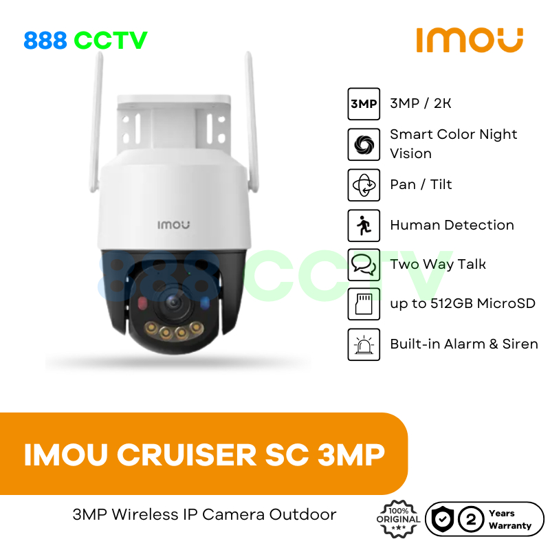 Jual Imou Cruiser SC 3MP Smart Wi-Fi CCTV Outdoor Pan/Tilt | Shopee ...