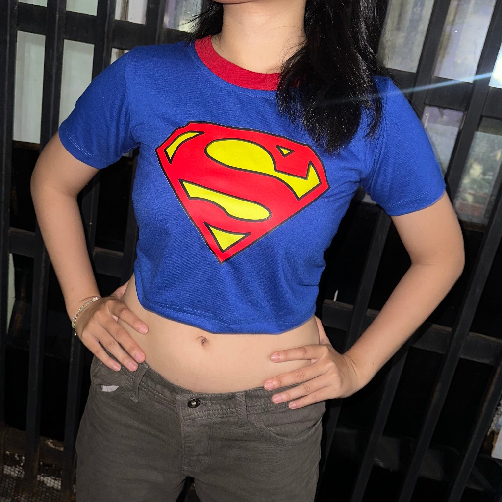Jual READY - SUPERMAN BABY TEE - CROP TOP - Y2K BABY TEE- TANKTOP ...