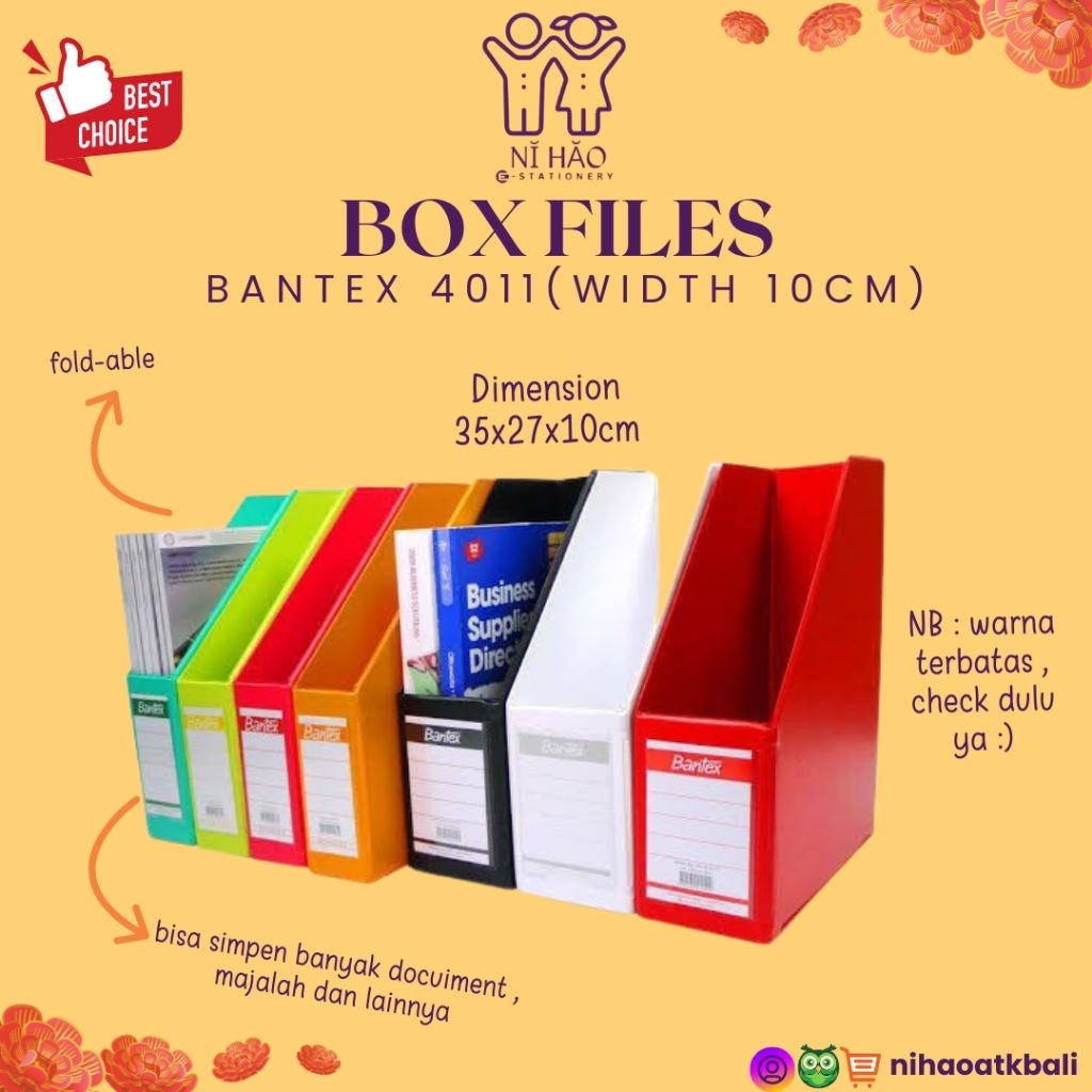 Jual BOX FILE BANTEX 4011 (WARNA SESUAI STOK) | Shopee Indonesia