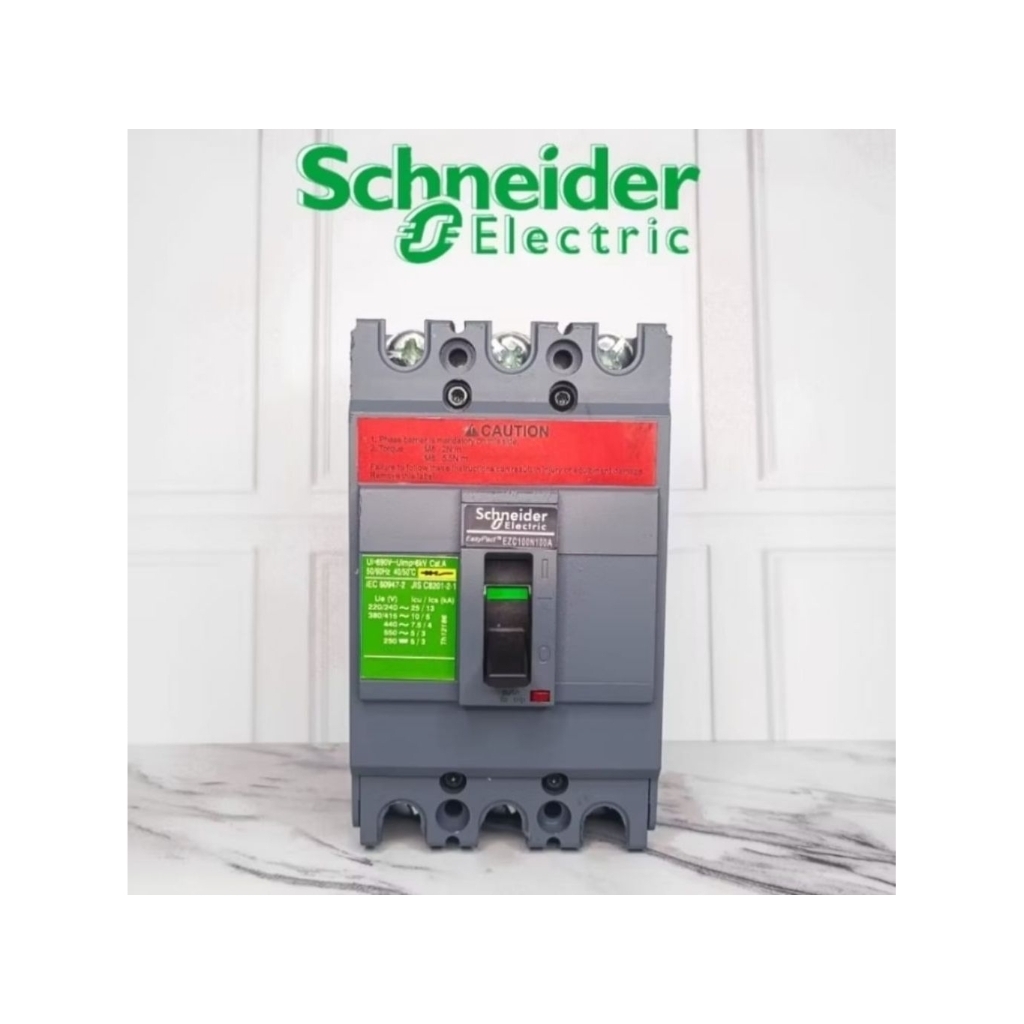 Jual mccb breaker Schneider 3pas mulai 10A sampai 100A | Shopee Indonesia