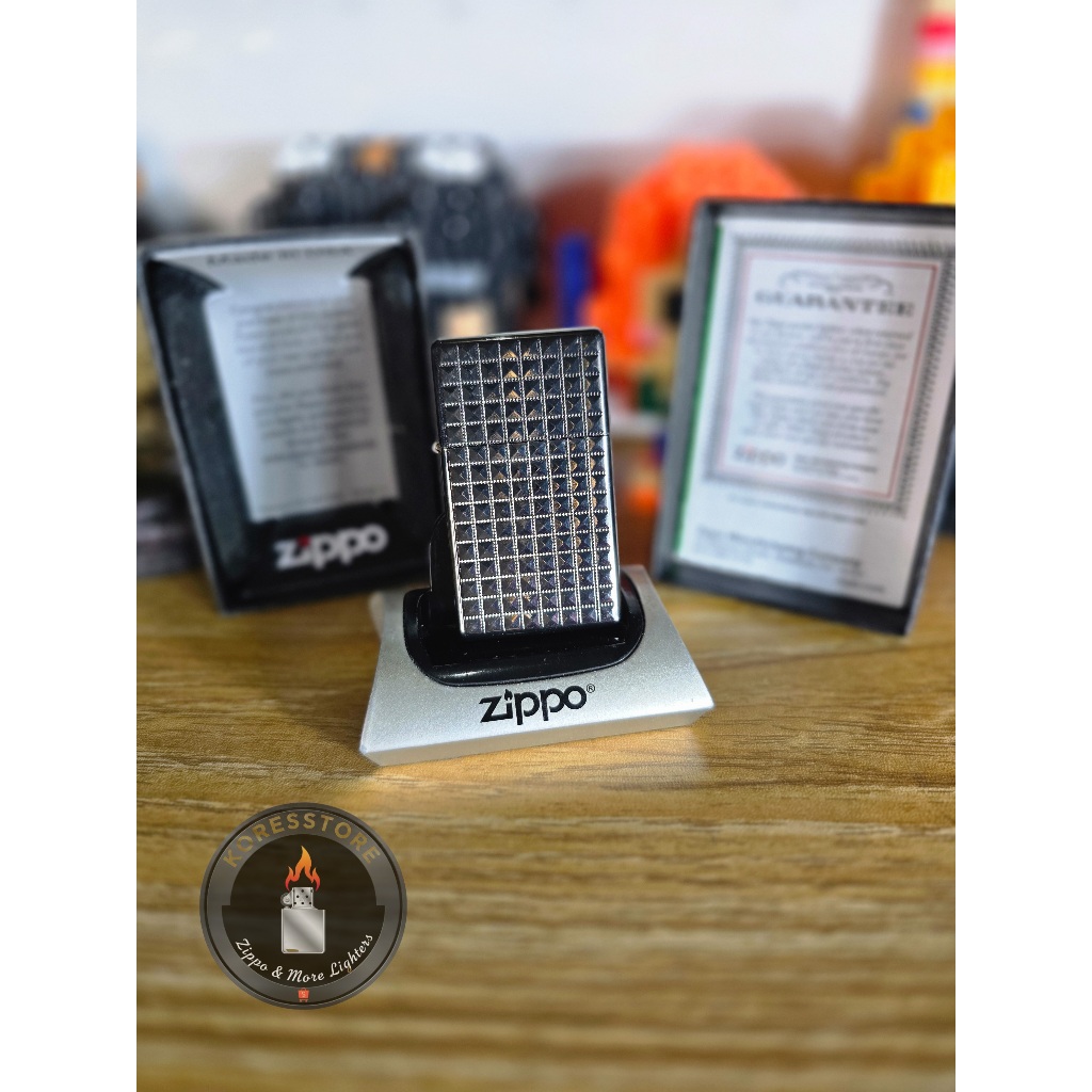 Jual ZIPPO SLIM SERIES BLACK DIAMOND ORIGINAL MADE IN USA / Zippo ...