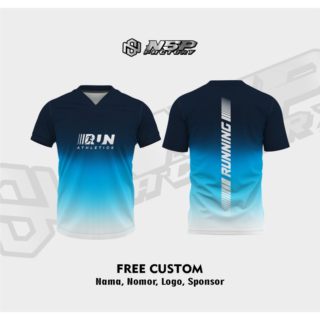Jual READY STOCK JERSEY RUN RUNNING LARI OLAHRAGA UNISEX FULLPRINT VOLI ...