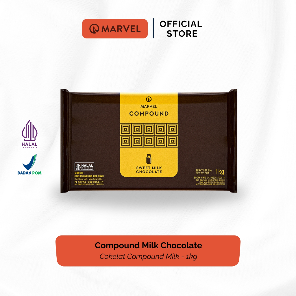 Jual Marvel Milk Compound Chocolate - Cokelat Compound Milk Blok 1kg ...