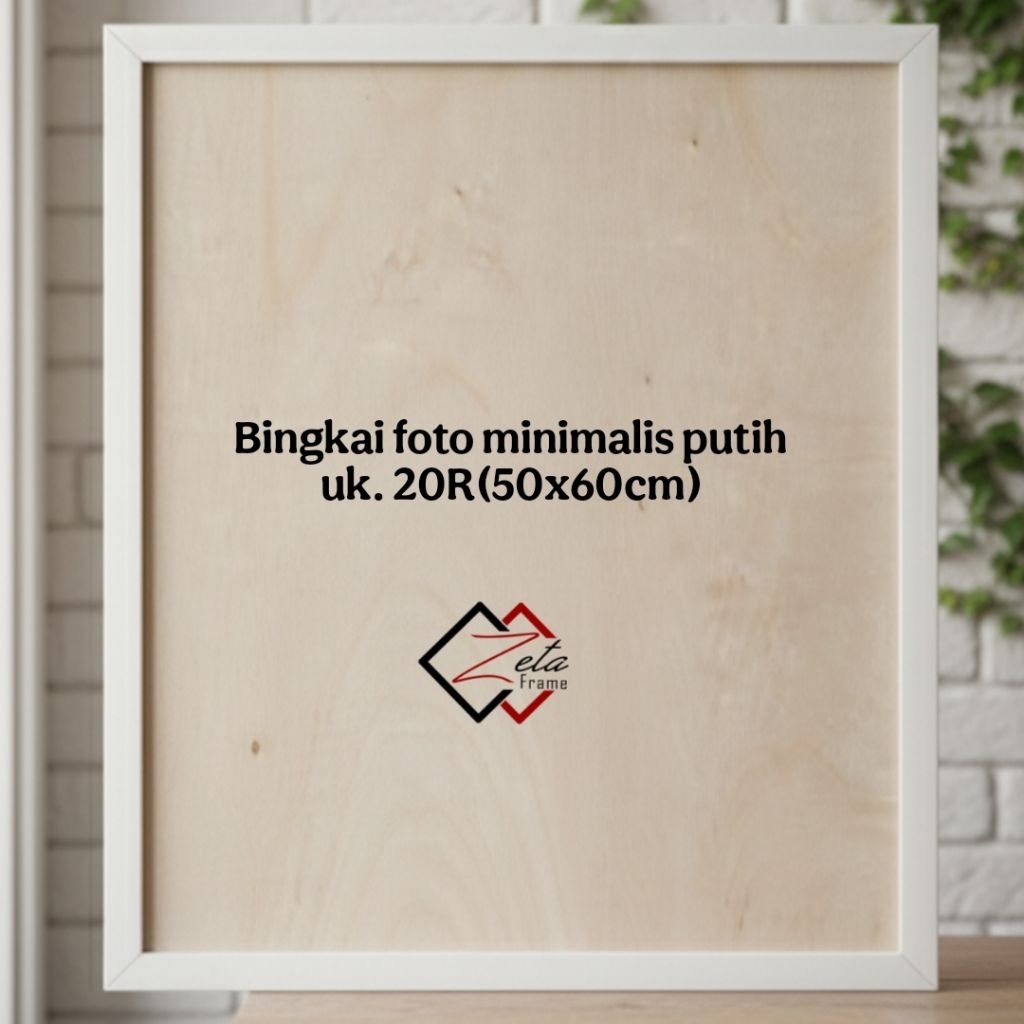Jual Frame foto minimalis putih uk. 20R ( 50x60 ) - Bingkai foto ...