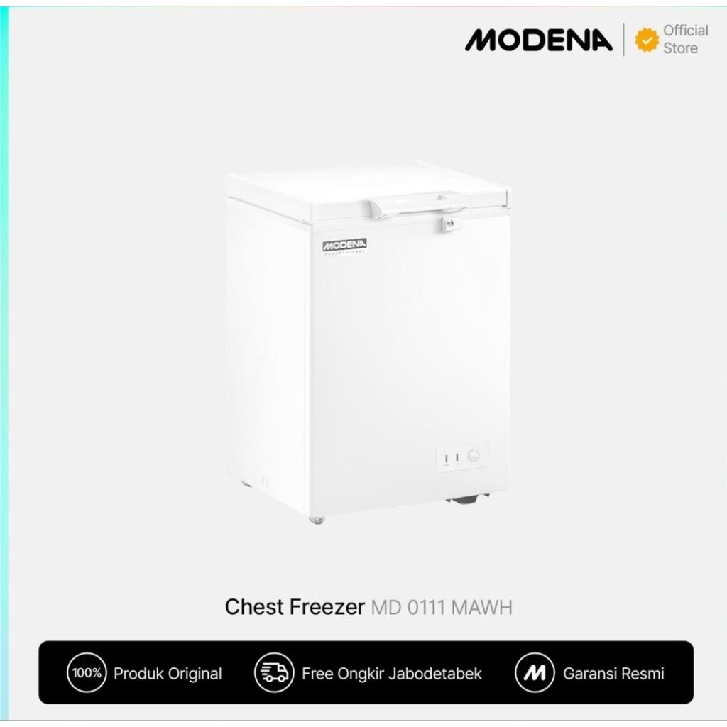 Jual MODENA Chest Freezer MD 0111 0211 0331 MAWH 100L 200 300 Liter ...
