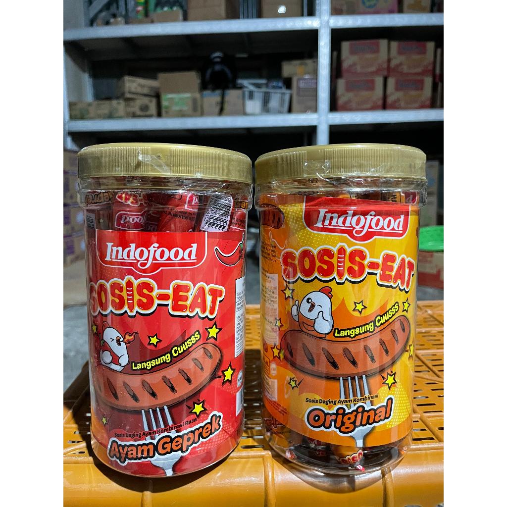 Jual Sosis Indofood EAT 1 Toples isi 17pcs x 40gr | Shopee Indonesia