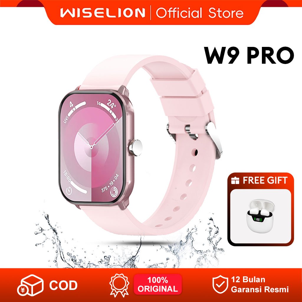 Jual [BELI 1, GRATIS 1] WISELION Smartwatch W9 Pro | Women's Health ...