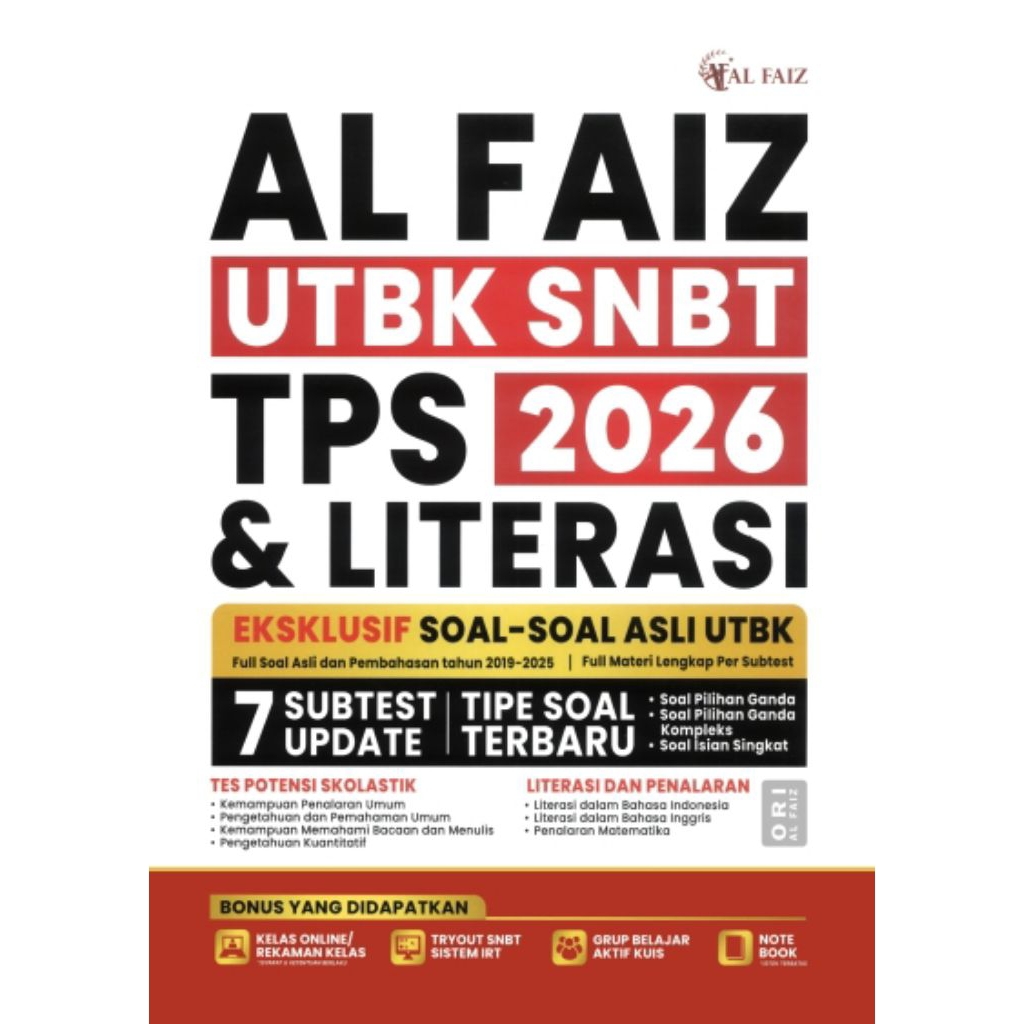 Jual BUKU Best seller AL FAIZ UTBK SNBT TPS & LITERASI 2026 | Shopee ...