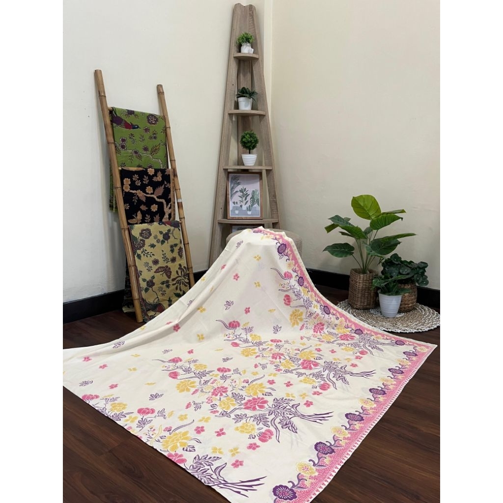 Jual Kain Batik Katun printing daun kembang d | Shopee Indonesia