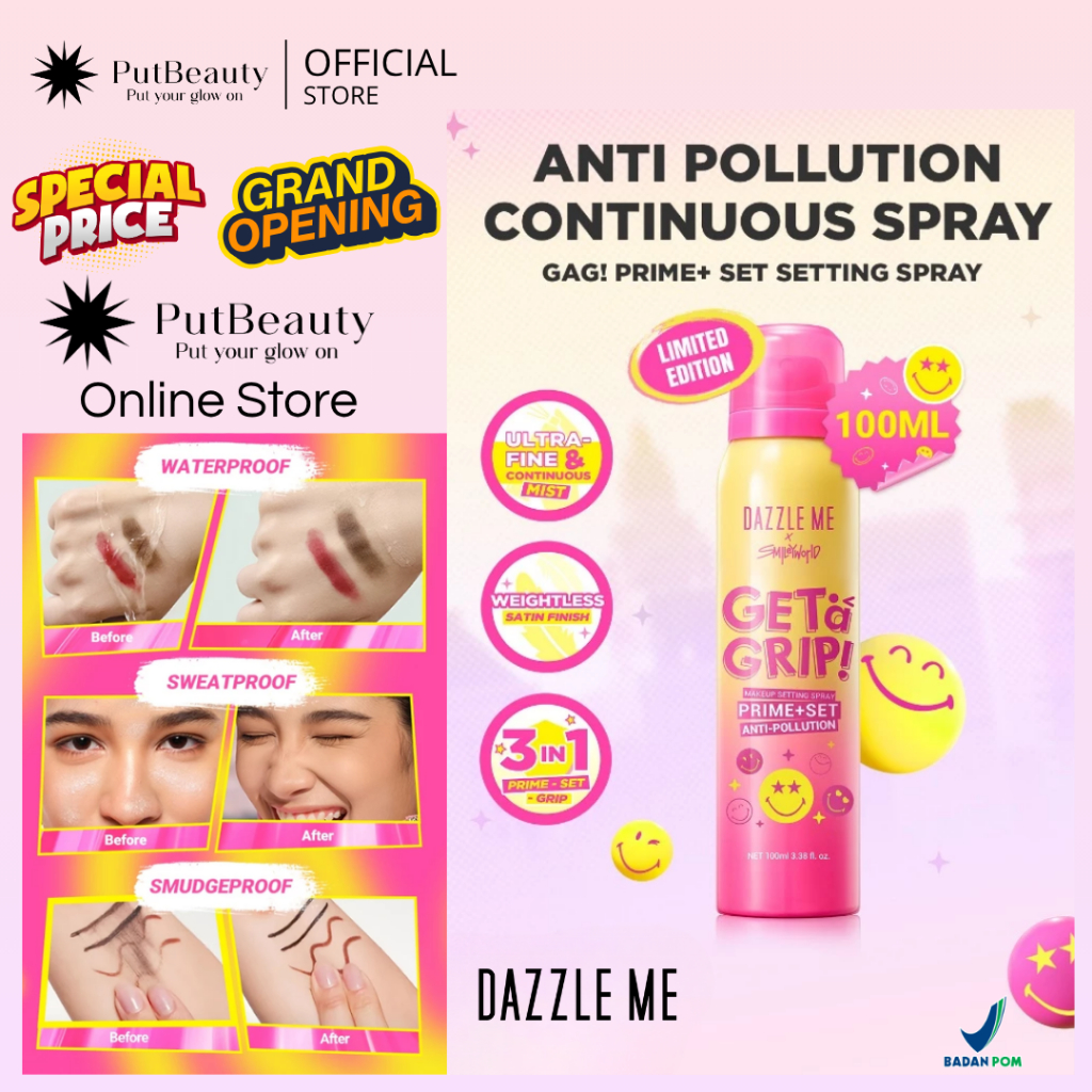 Jual SPECIAL EDITION DAZZLE ME Get a Grip! Smiley World Edition Aerosol ...