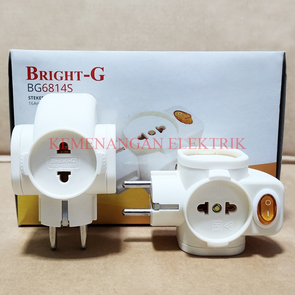Jual BRIGHT G STEKER T ARDE MINI + SWITCH / BRIGHT-G COLOKAN LISTRIK ...