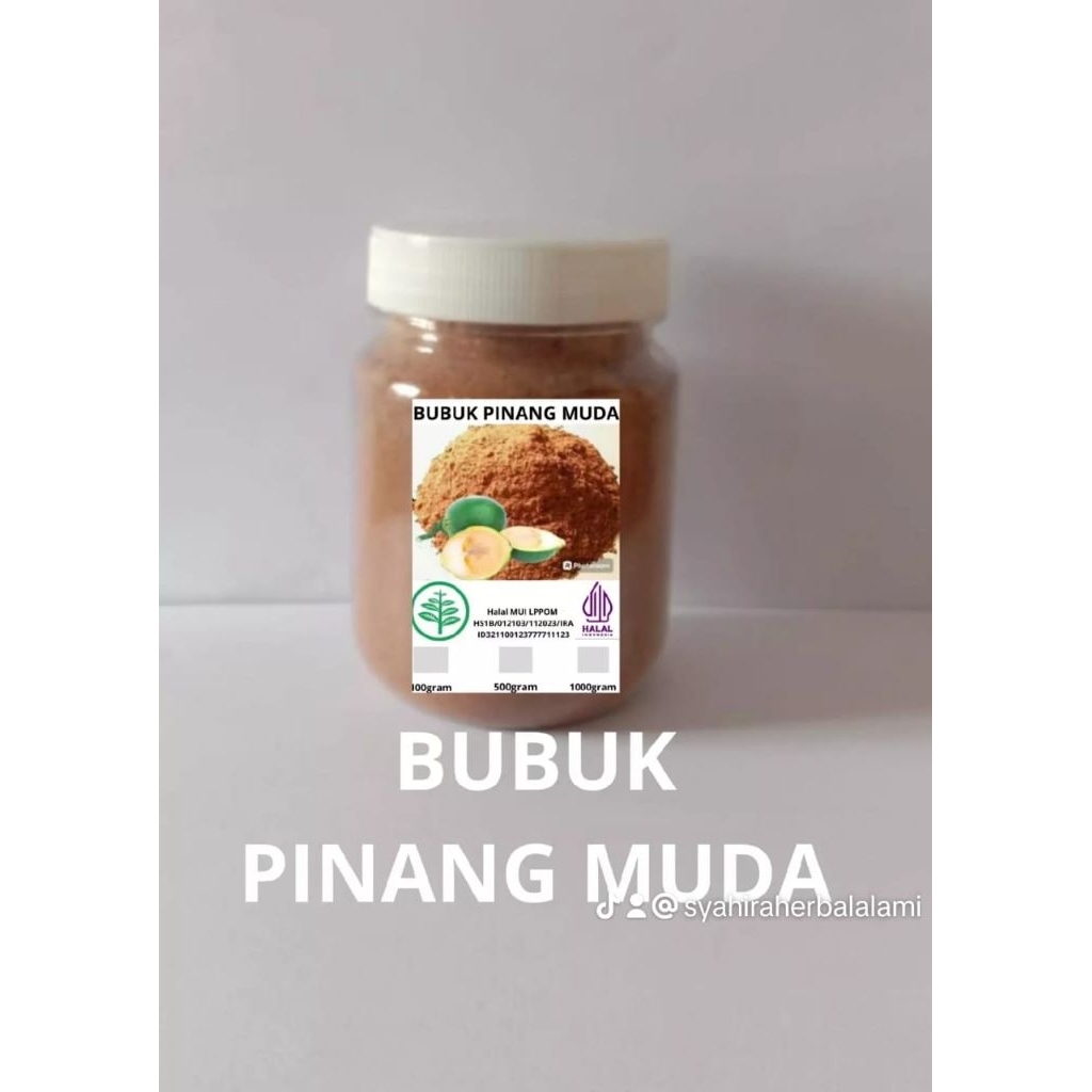 Jual BUBUK PINANG JAMBE MUDA ISI 100 GRAM KEMASAN BOTOL | Shopee Indonesia
