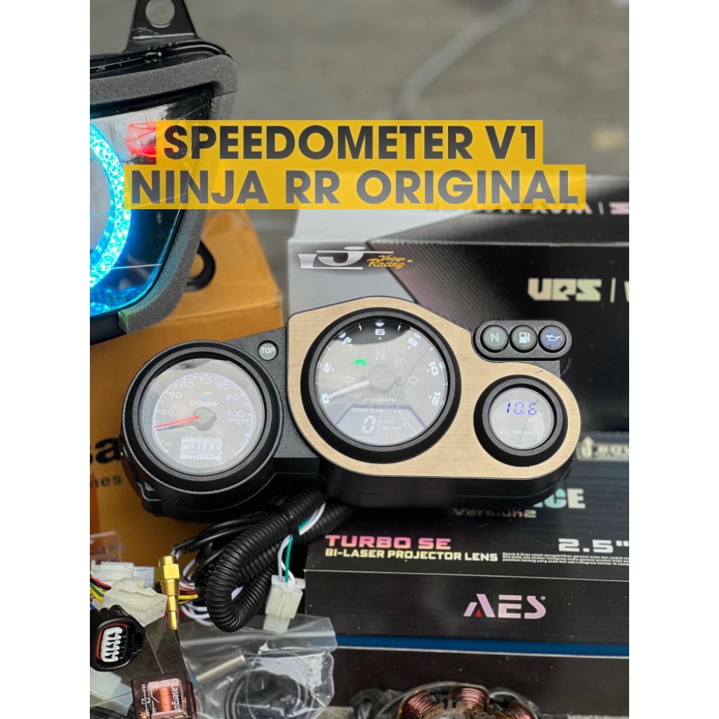 Jual SPIDO SPEEDOMETER NINJA RR DIGITAL V1 V2 GPS SATELIT COVER ...