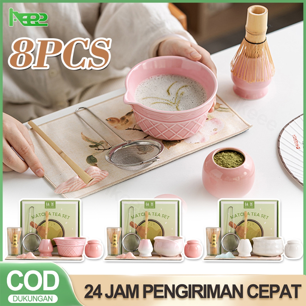 Jual Matcha Set Kit 8 Buah Set Hadiah Pengaduk Matcha Bambu Paket ...