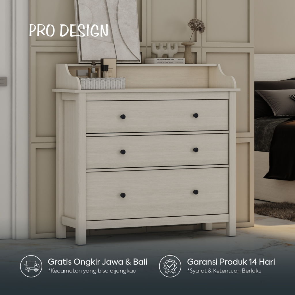 Jual Pro Design Liverpool CH3 Lemari Laci / Bufet / Kabinet | Shopee ...