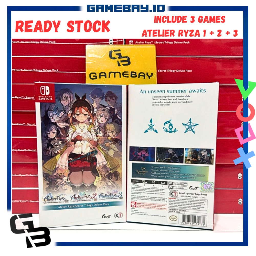 Jual Nintendo Switch Atelier Ryza Secret Trilogy Deluxe Pack ( 3 in 1 ...