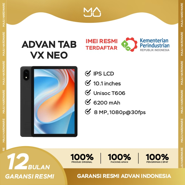 Jual Advan Tab VX Neo Dual SIM Card 4G LTE | 4GB+4GB/128GB [10.1" IPS ...