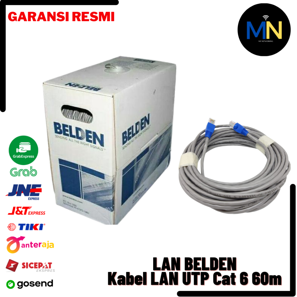 Jual Kabel LAN BELDEN UTP Cat 6 60m Kabel UTP Cat6 Panjang 60 Meter ...