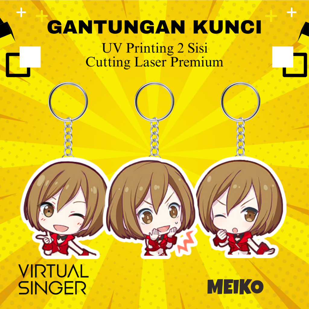 Jual Gantungan Kunci Project Sekai Meiko | Ganci Akrilik UV 2 Sisi ...