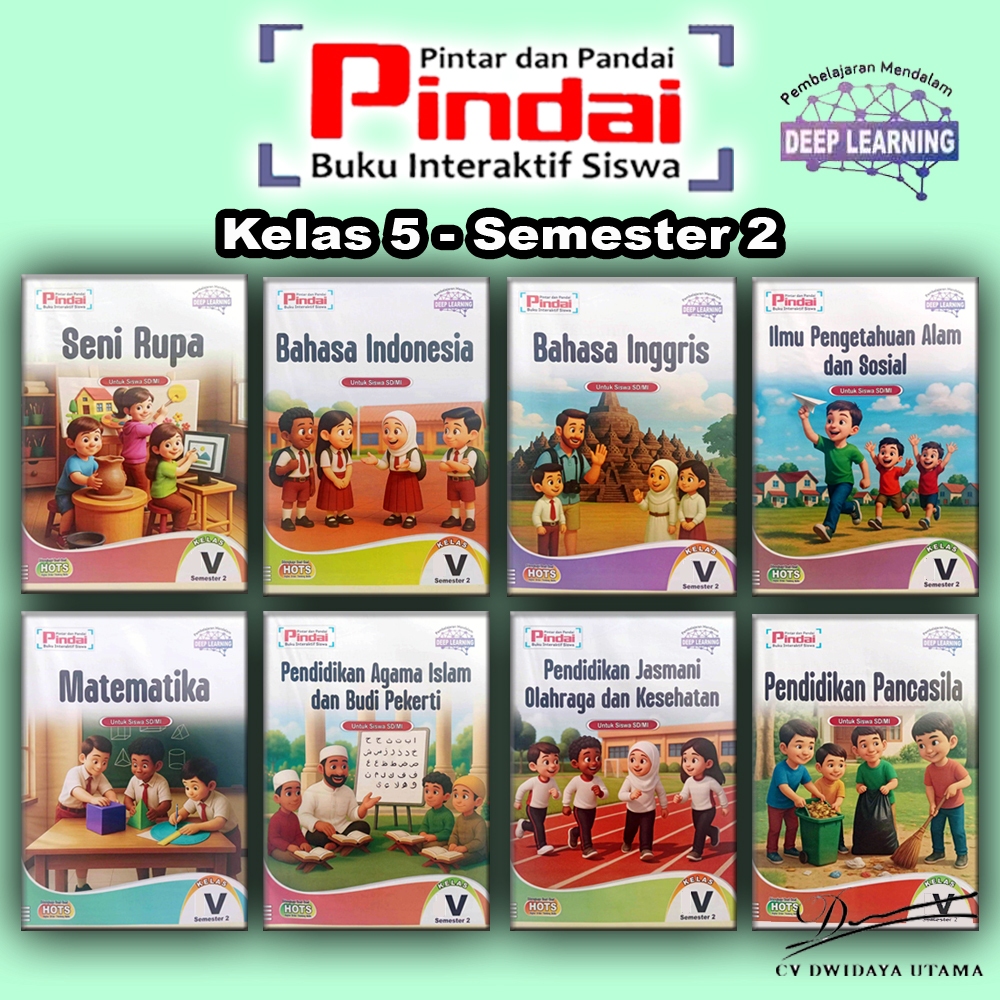 Jual LKS PINDAI SD/MI KLS. 5 Semester 1 & 2 (cetakan 2025) CV. ARYA ...
