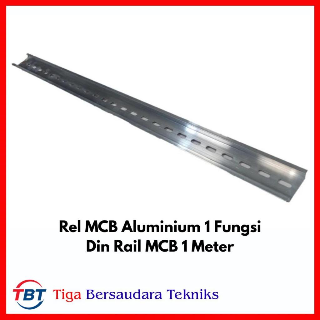 Jual Rel Mcb Aluminium 1 Fungsi 1 Meter Din Rail Mcb Almunium 0.9mm 1 ...