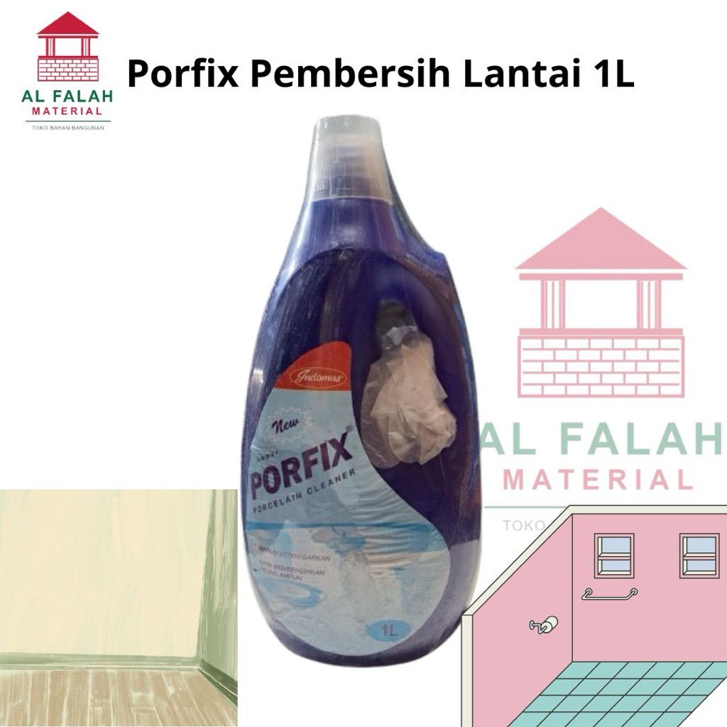 Jual Porfix Pembersih Keramik/Lantai Kamar Mandi | Kemasan 1 liter ...