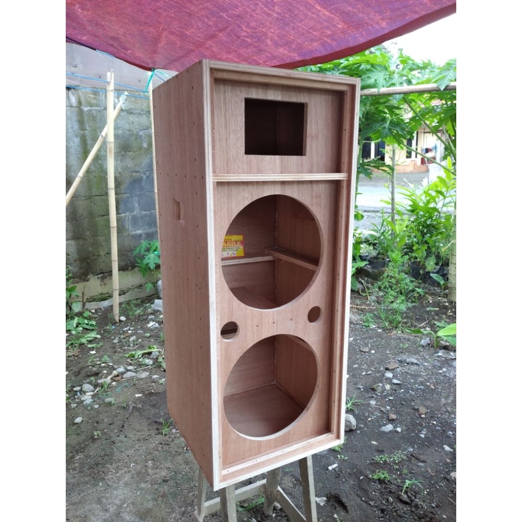 Jual [RAKIT] BOX SR BIASA 12 INC DOUBLE + LUBANG TWEETER 19x15 cm ...