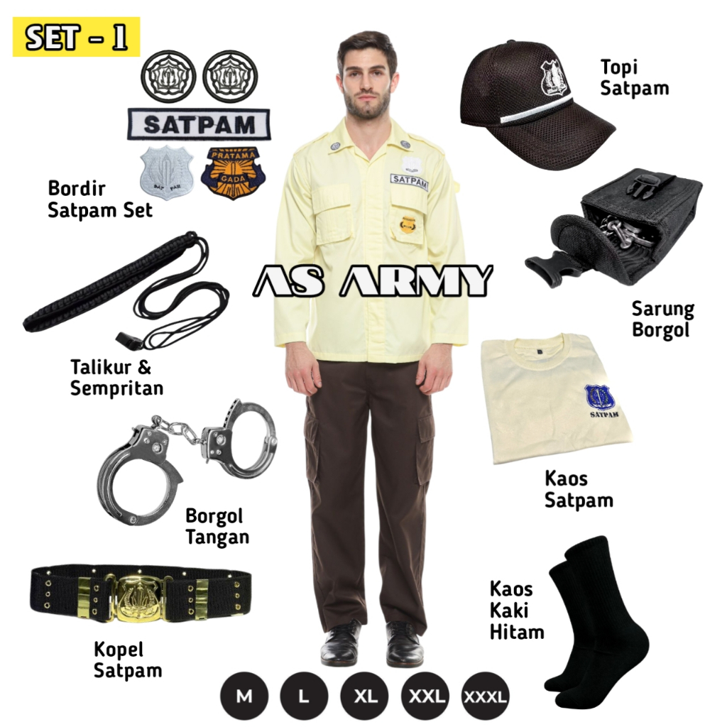Jual PAKET LENGKAP SERAGAM SATPAM PDL PDH SERAGAM SECURITY TERBARU ...