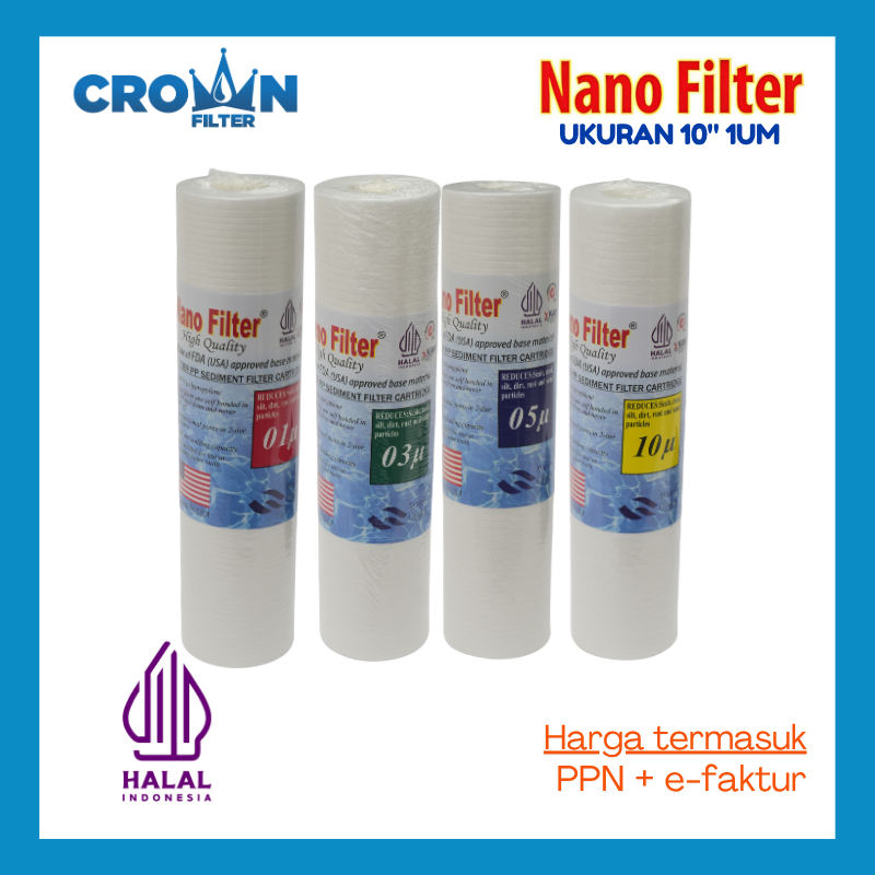 Jual Filter Air / Cartridge filter Sedimen Nano 10" - Refil Filter Air ...