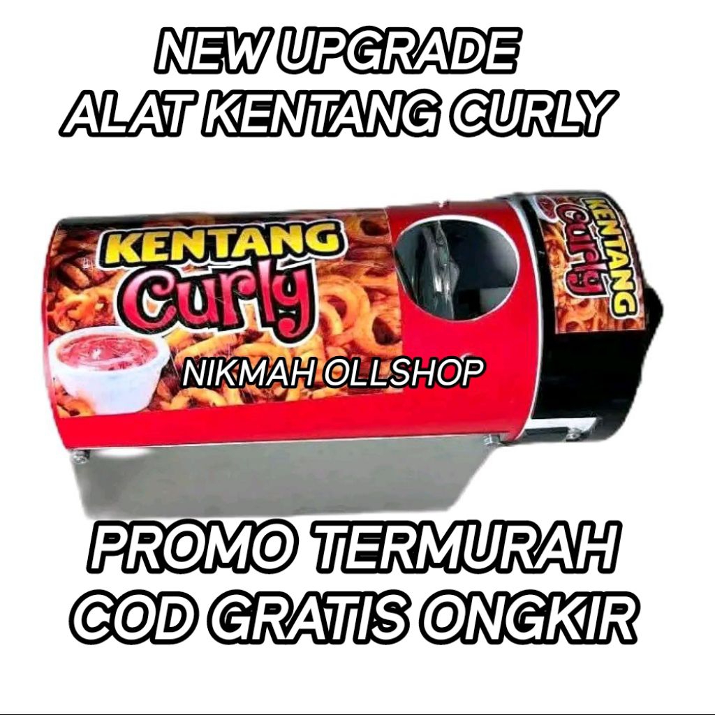 Jual Alat Potong Kentang Curly Viral Terbaru / Mesin Kentang Kriting ...