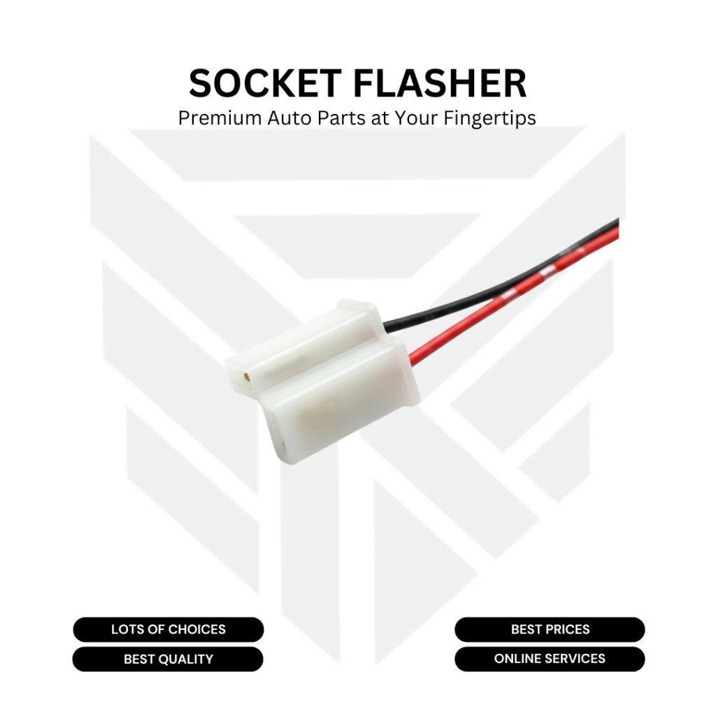 Jual Socket Flasher Universal Mobil & Motor Bintik 2 Pin Soket Flaser ...