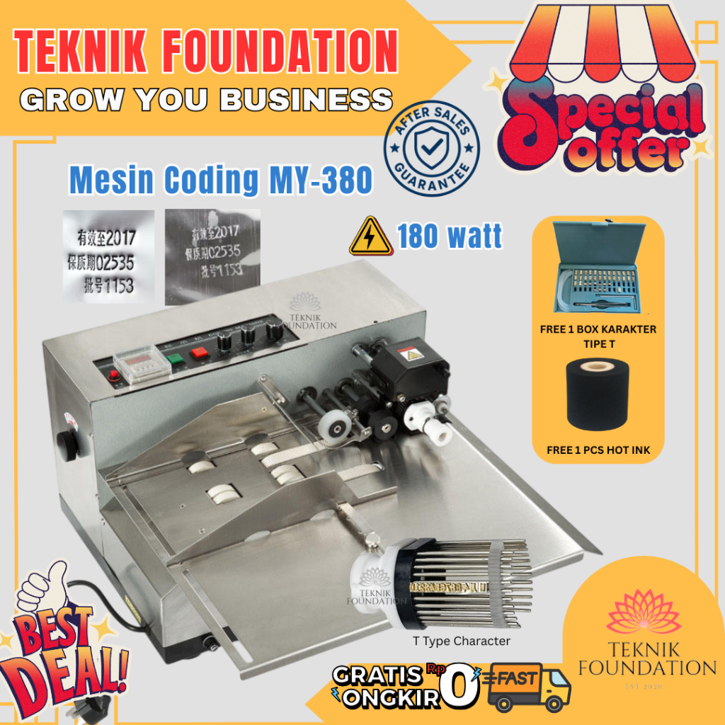 Jual Mesin Coding Automatic MY-380 F/W | Alat Cetak Tanggal Kadaluarsa ...