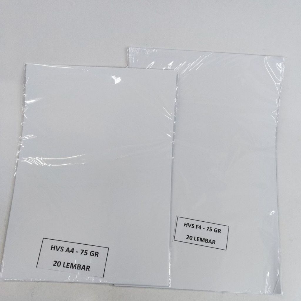 Jual HVS A4/F4 20 LEMBAR 75gsm || hvs putih 20 lembar a4/f4 | Shopee ...