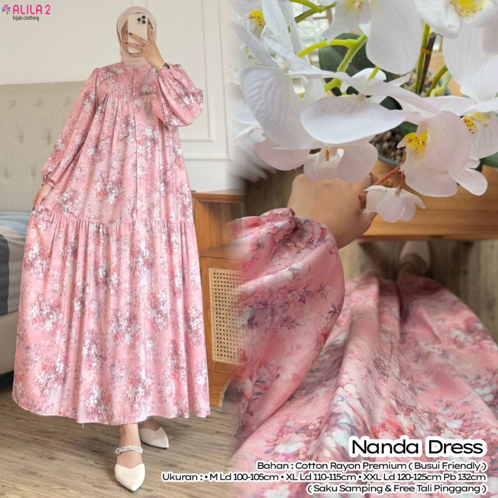 Jual NANDA DRESS ORI ALILA SOLO | Shopee Indonesia