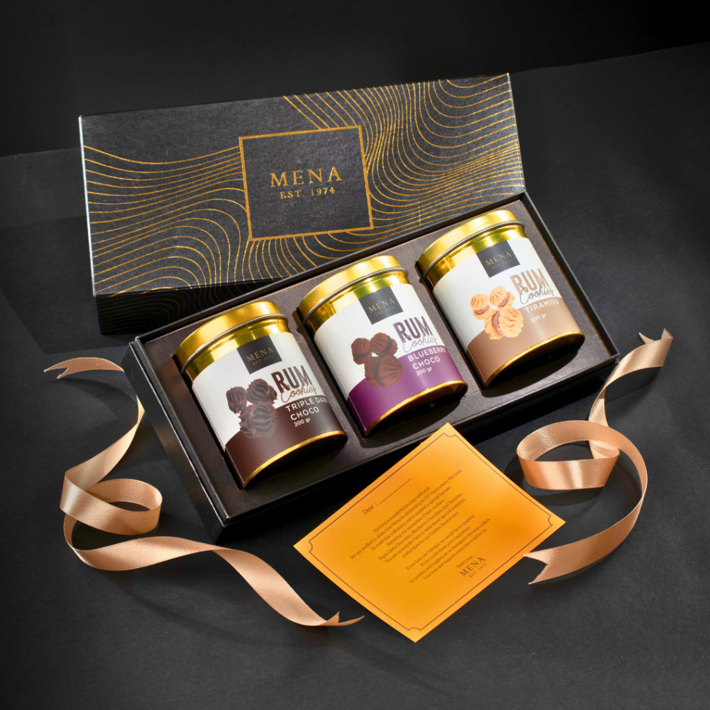 Jual MENA Gift Box – 3 Medium Can Cookies | Shopee Indonesia