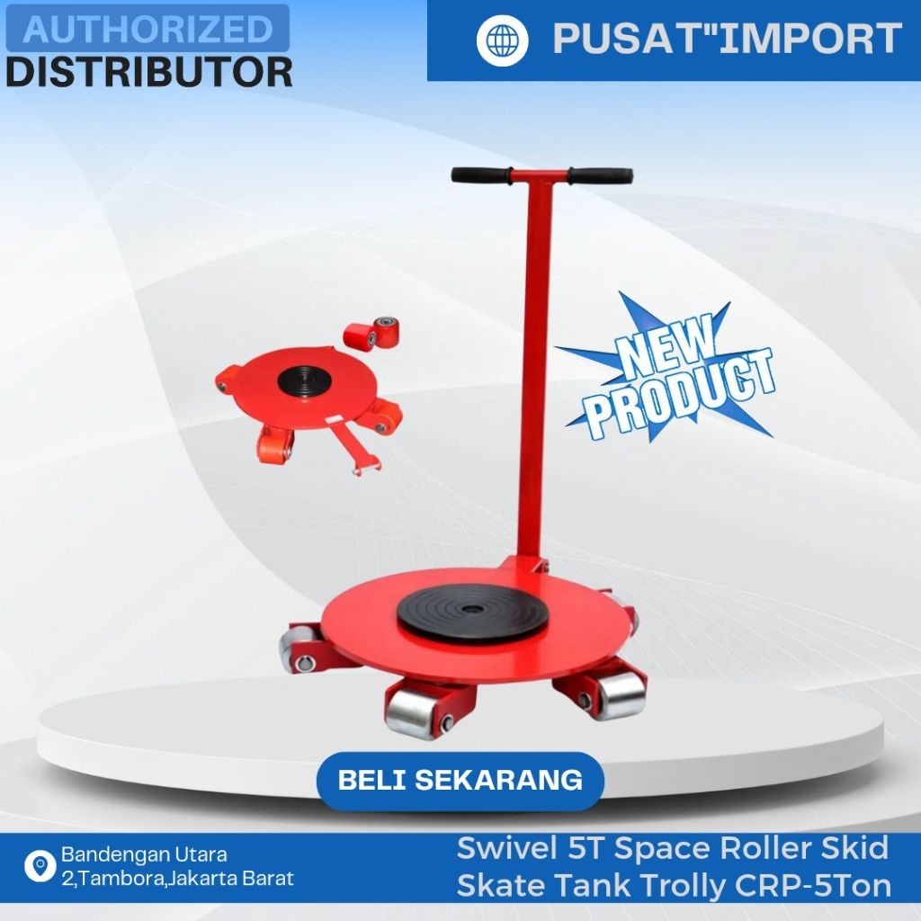 Jual Swivel 5T Space Roller Skid Skate Tank Trolly CRP-5Ton | Shopee ...