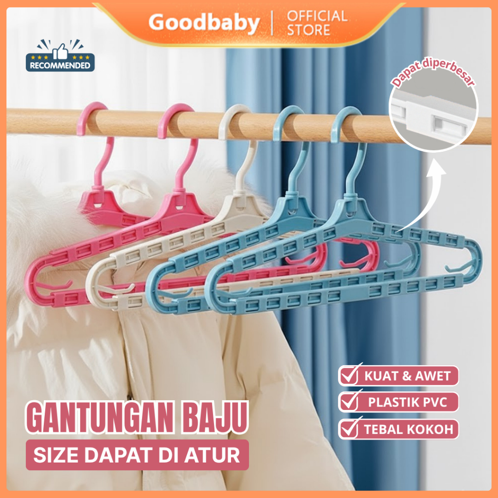 Jual Goodbaby | Gantungan Baju 3pcs | Gantungan Pakaian | Hanger ...