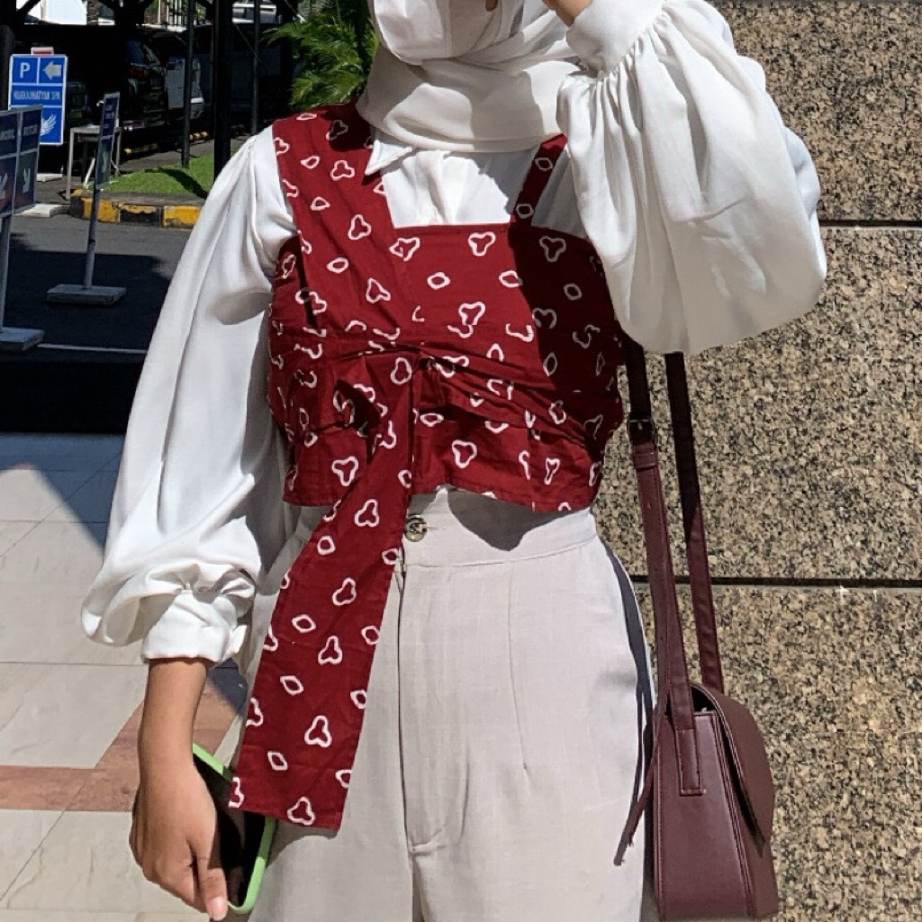 Jual Preloved Wastri Ribbon Top by Bilula | Shopee Indonesia