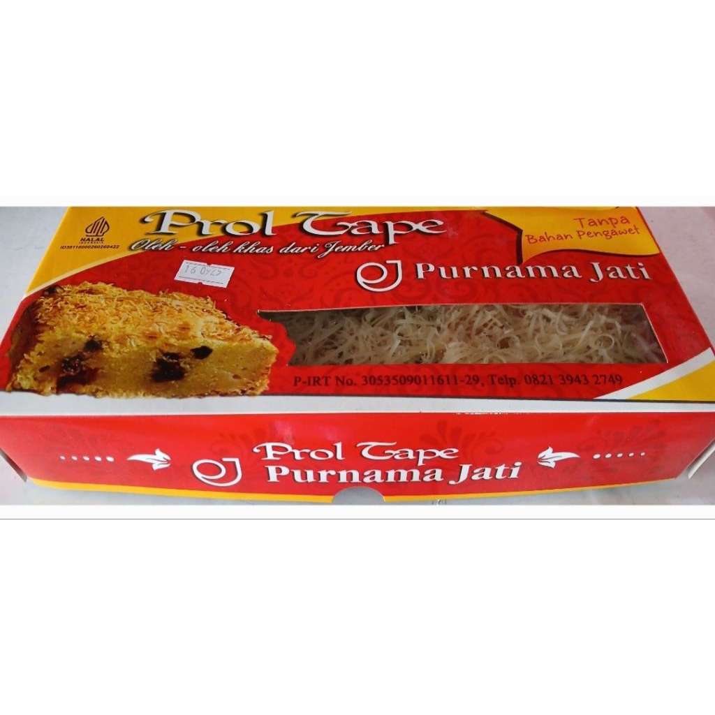 Jual Prol Tape Jember Kotak Besar dan Kecil Purnama Jati Jajanan Kue ...