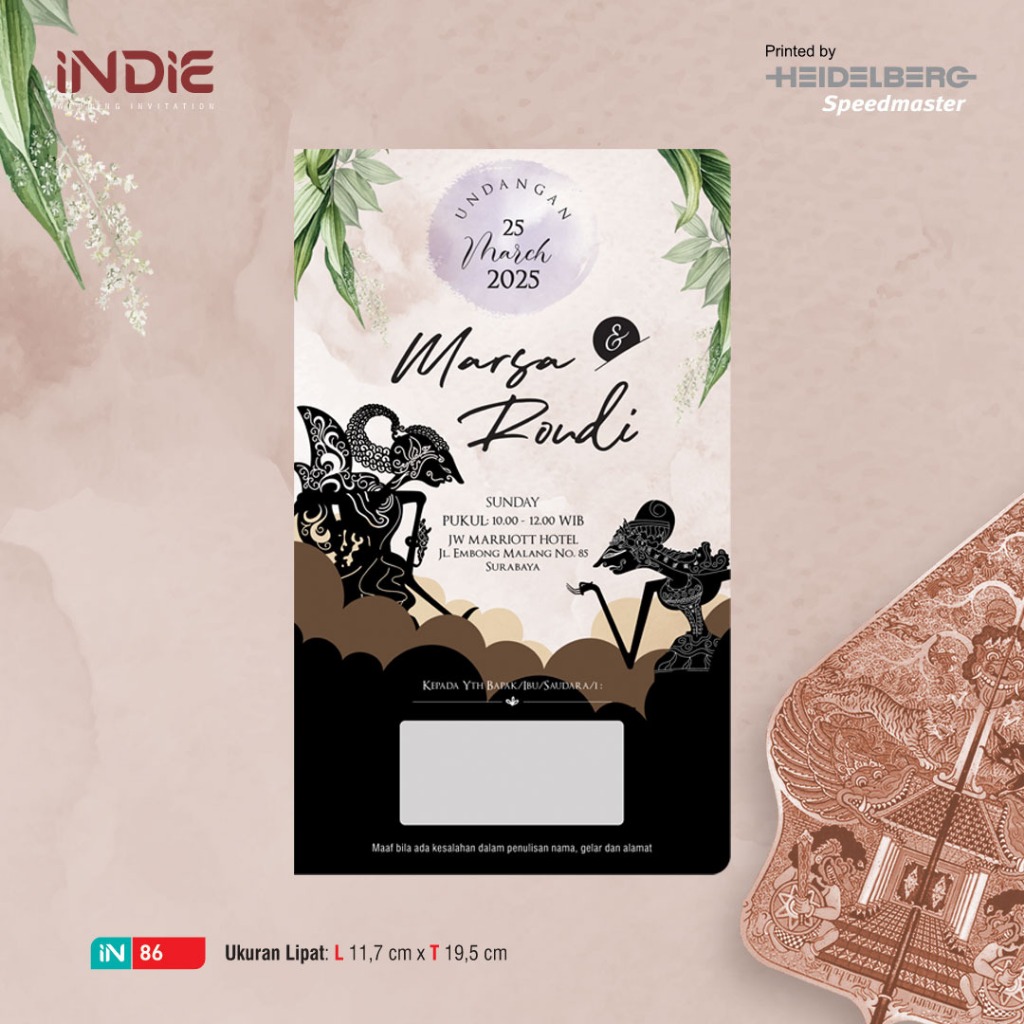 Jual UNDANGAN PERNIKAHAN JAVA INDIE SERI 81-82-83-84-85-86 UNDANGAN ...