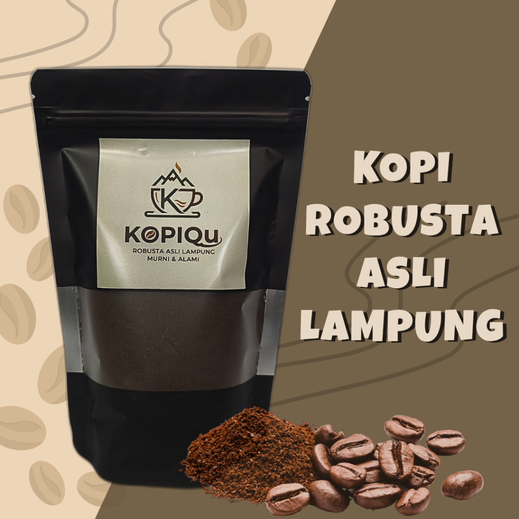 Jual 200gram Kopi Robusta Premium 100% Kopi Murni KOIQu Kopi Bubuk ...