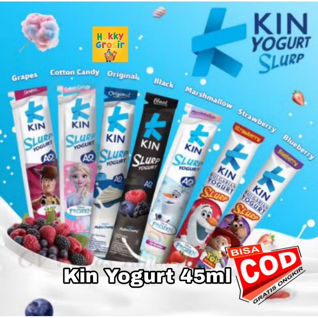 Jual Satuan Kin Slurp Yogurt 45gram Tanpa Pengawet dan Pemanis Buatan | Shopee Indonesia