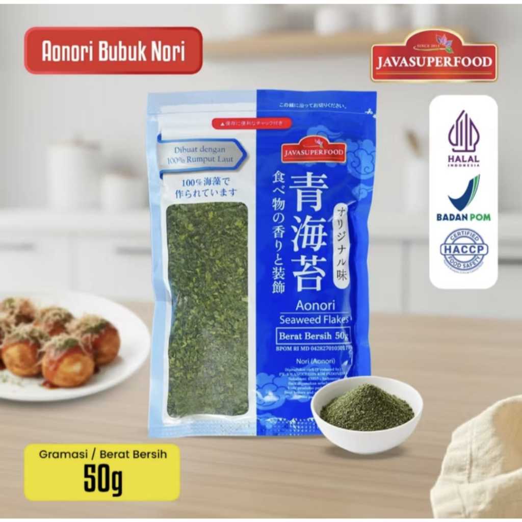 Jual Aonori Seaweed Flakes - Seaweed Nori Powder - Bubuk Nori - Taburan ...