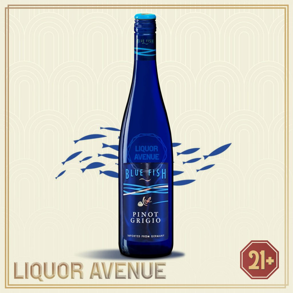 Jual BLUE FISH Pinot Grigio German Wine 750ml | Shopee Indonesia