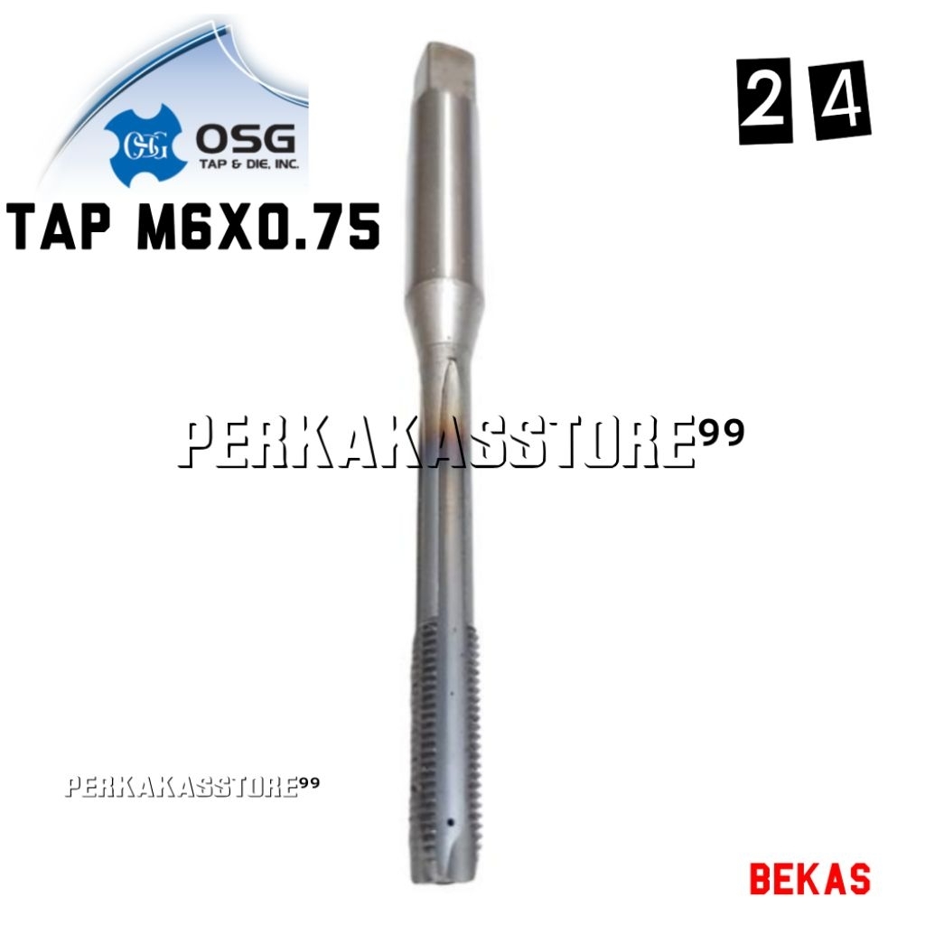 Jual Tap M6×0.75 OSG Hand Tap Tapping m6x0.75 hss bekas mulus | Shopee ...