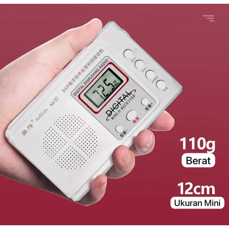 Jual RADIO MINI TANGAN PORTABLE FM LOKAL MODEL JADUL PRODUK MODREN ...