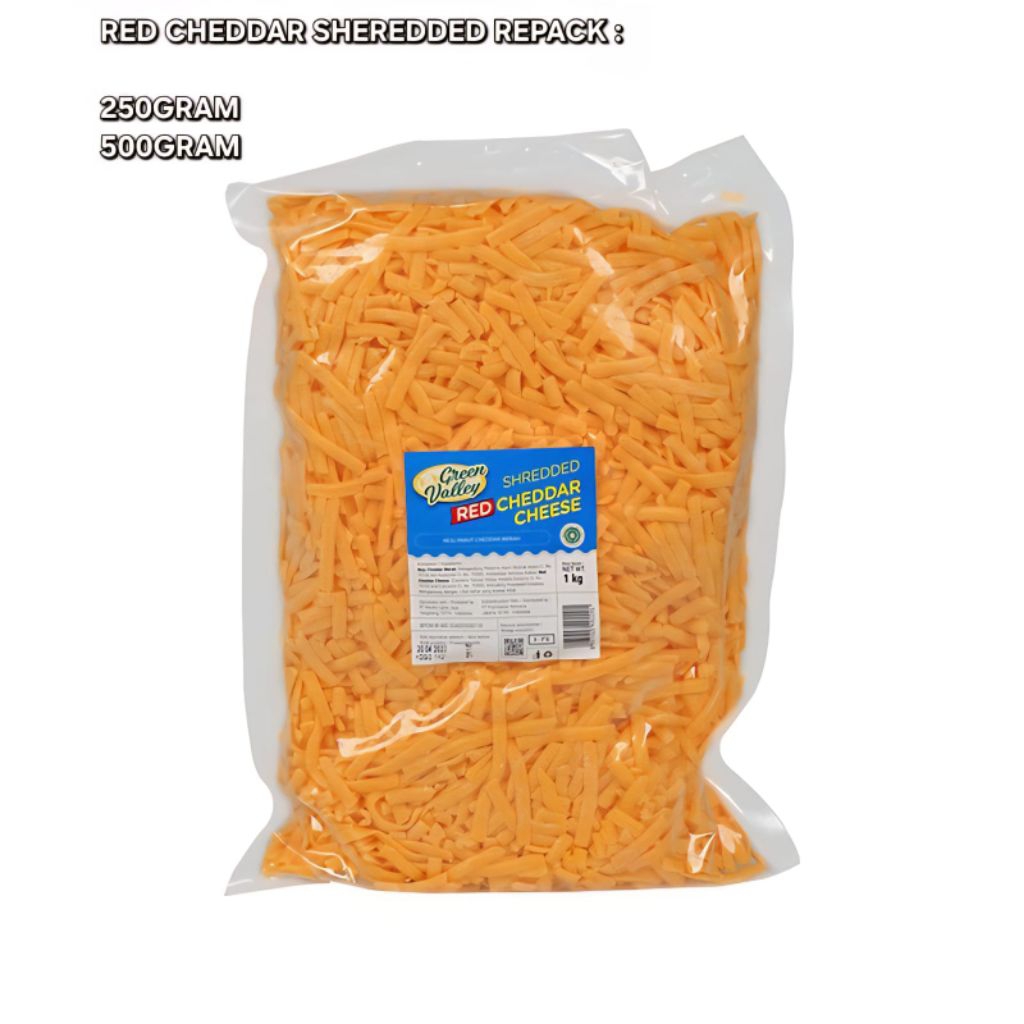 Jual GREENVALLEY RED CHEDDAR CHEESE | Shopee Indonesia
