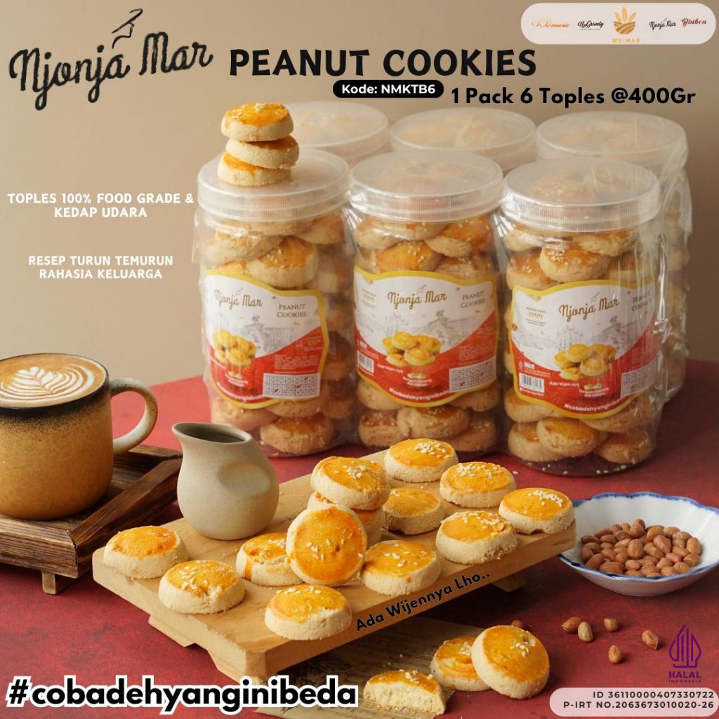 Jual Kue Kacang Wijen - Njonja Mar @400 Gr Pcs Kucang | Shopee Indonesia