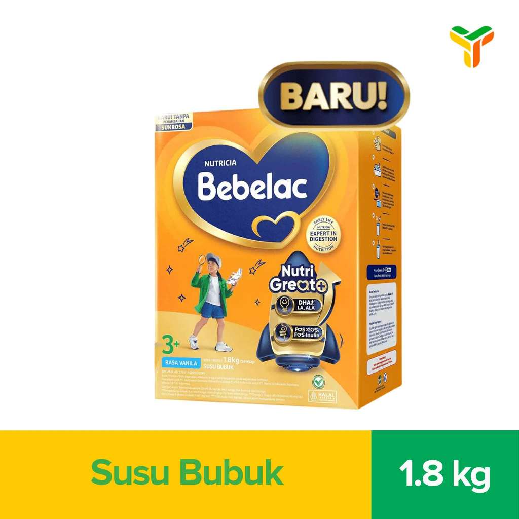 Jual Bebelac 3Plus Vanilla 1800G Box | Shopee Indonesia