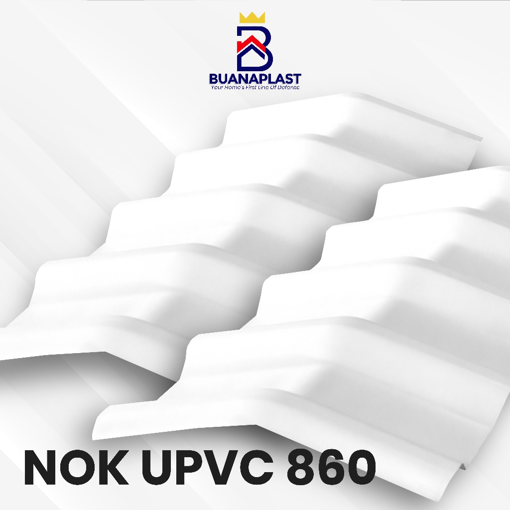 Jual Nok Atap UPVC Model V 860mm Aksesoris Kuat dan Anti Bocor ...